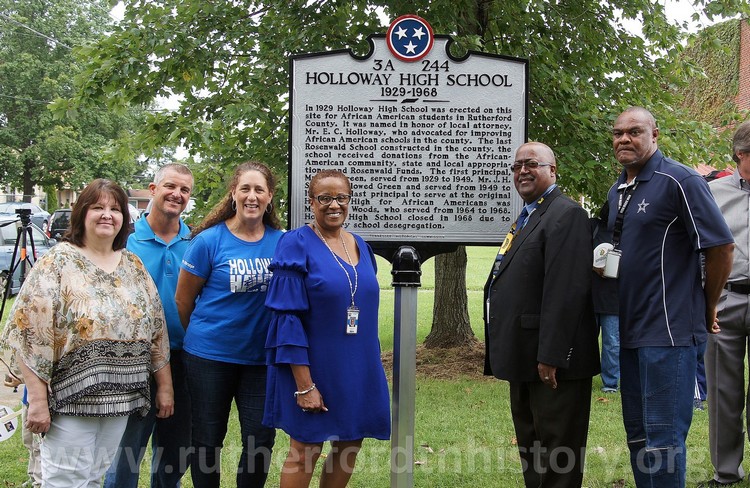 Holloway High School Marking Rutherford County Tennessee Historical